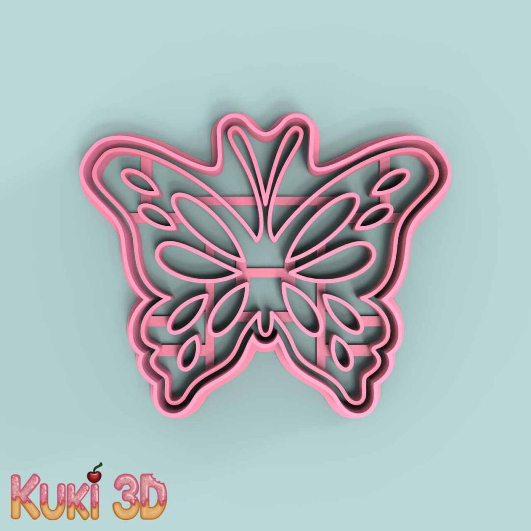 Mariposa Calada 9cm - Kuki3D