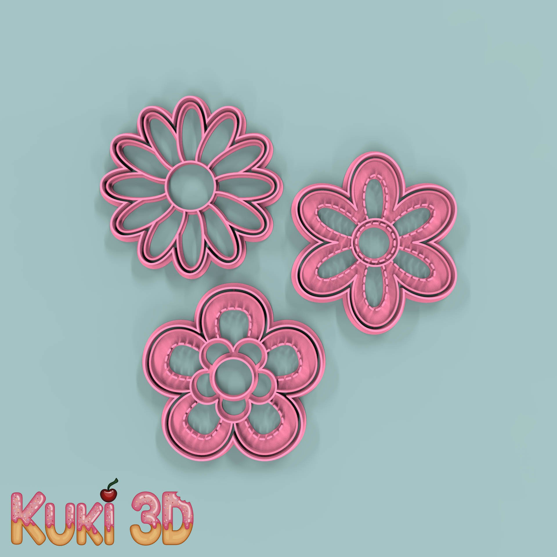 Set Flores x 3 – Kuki3D
