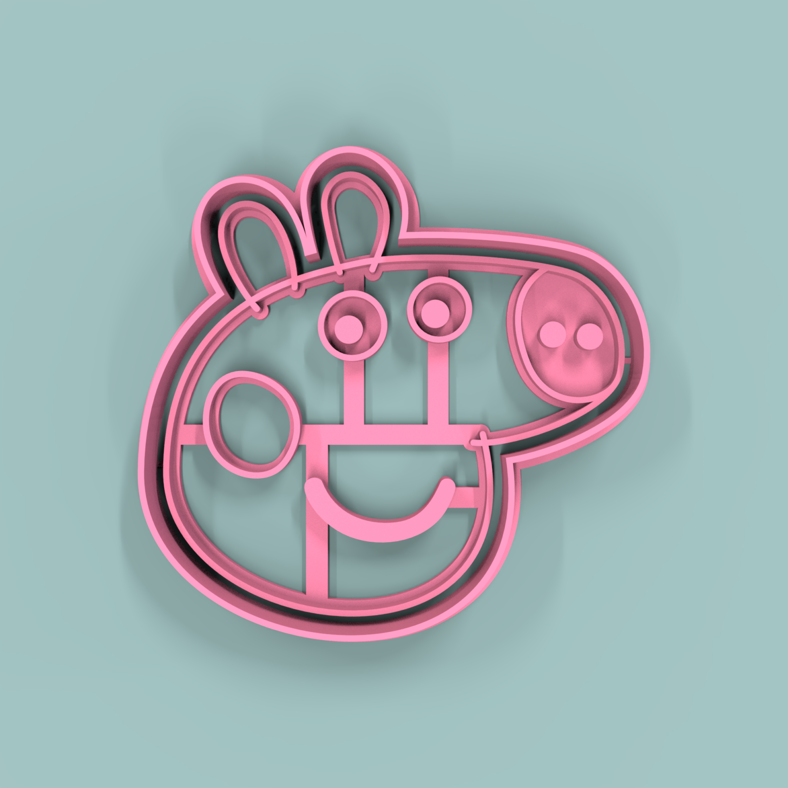 Peppa Pig cara 9cm – Kuki3D