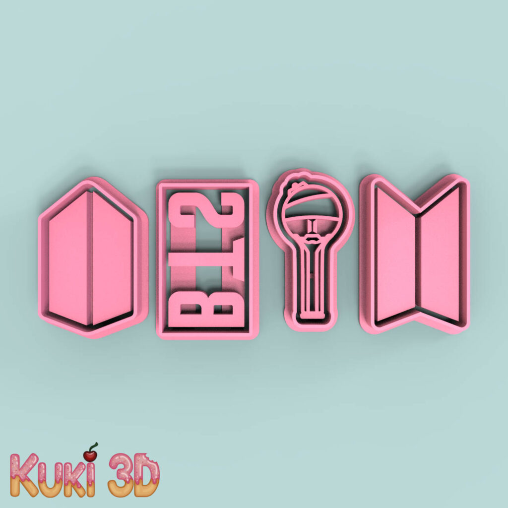 Logos Bts 4cm – Kuki3D