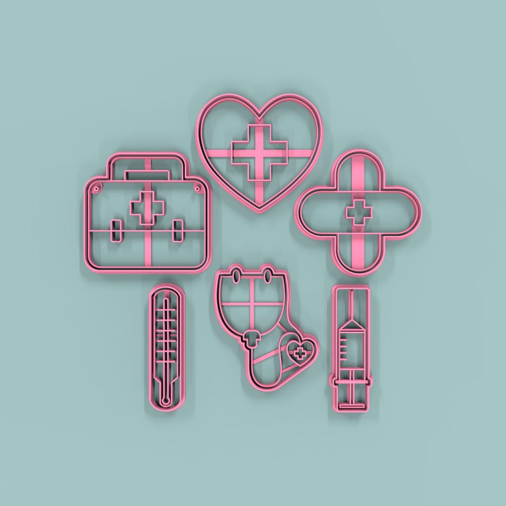 Set Instrumentos Médicos 9cm – Kuki3D
